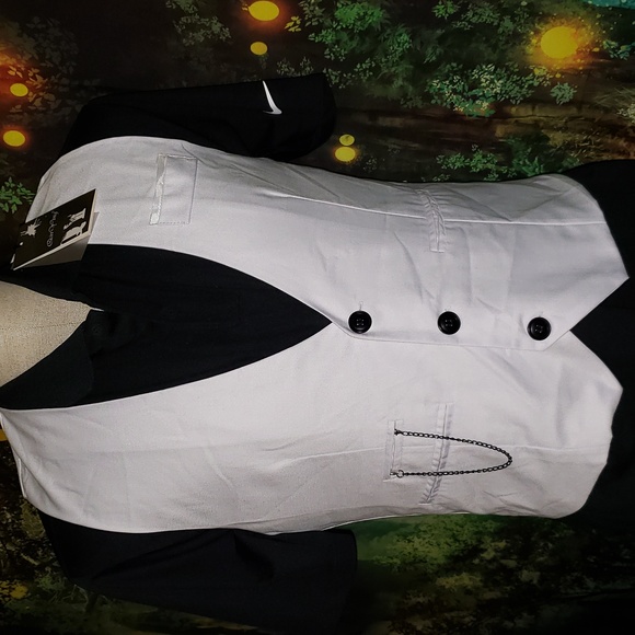 Suits & Blazers | Nwt White Vest With Chain Size Large | Poshmark